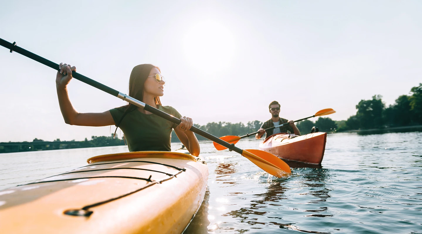 Canoe, quitely on water surface - NowMyPlace